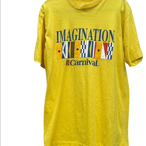 Vintage | Shirts | Carnival Cruise Ship Imagination Vintage Yellow ...